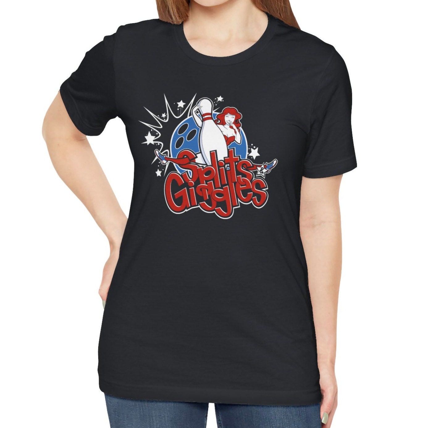 Splits and Giggles Funny Unisex Bowling Tshirt Bowling Team Shirt Retro ...