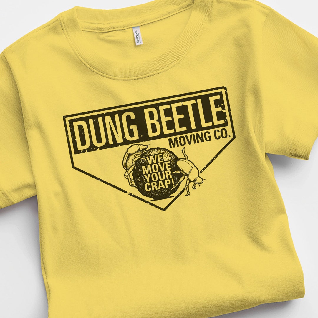 Dung Beetle T Shirt Funny Weird Crazy Shirts for Women Men Cute Insect ...