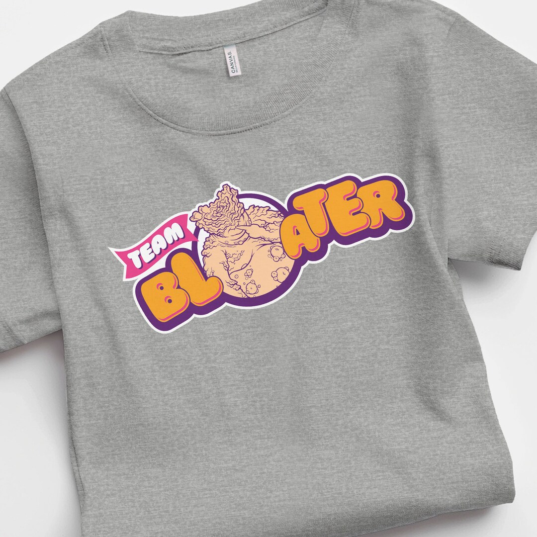 The Last of Us Funny Tshirt TLOU Fan Art Tee Team Bloater Short Sleeve ...
