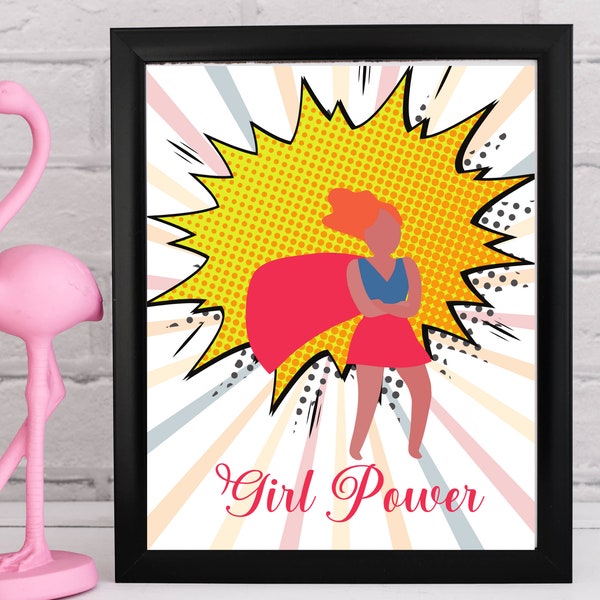 Printable Girl Power Art - Etsy