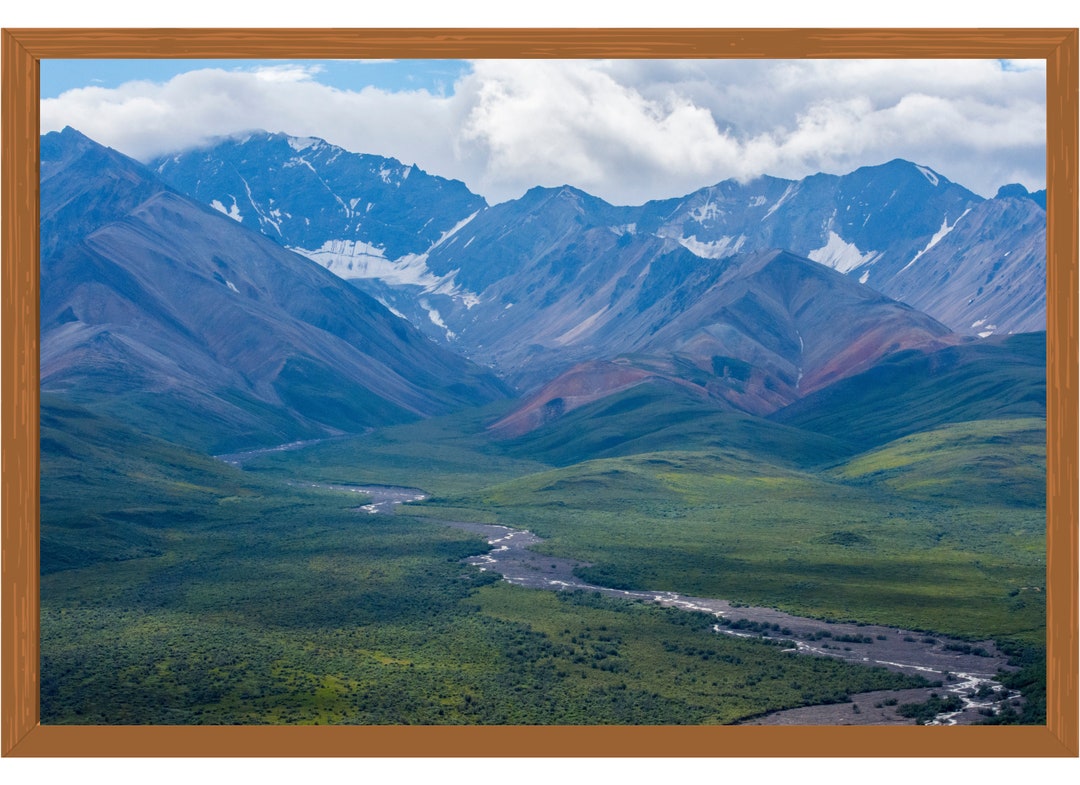 Denali National Park Mountain Landscape High Resolution Digital ...
