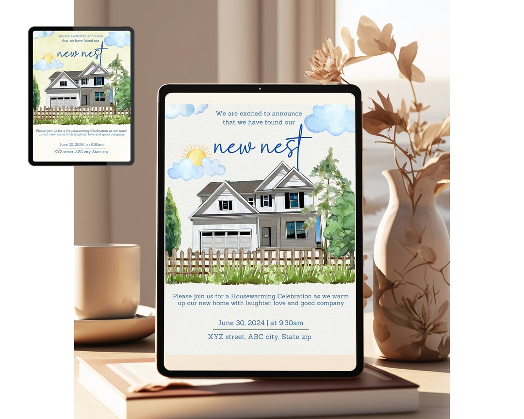 House Warming Party Invite Digital, Printable, Editable, Instant ...