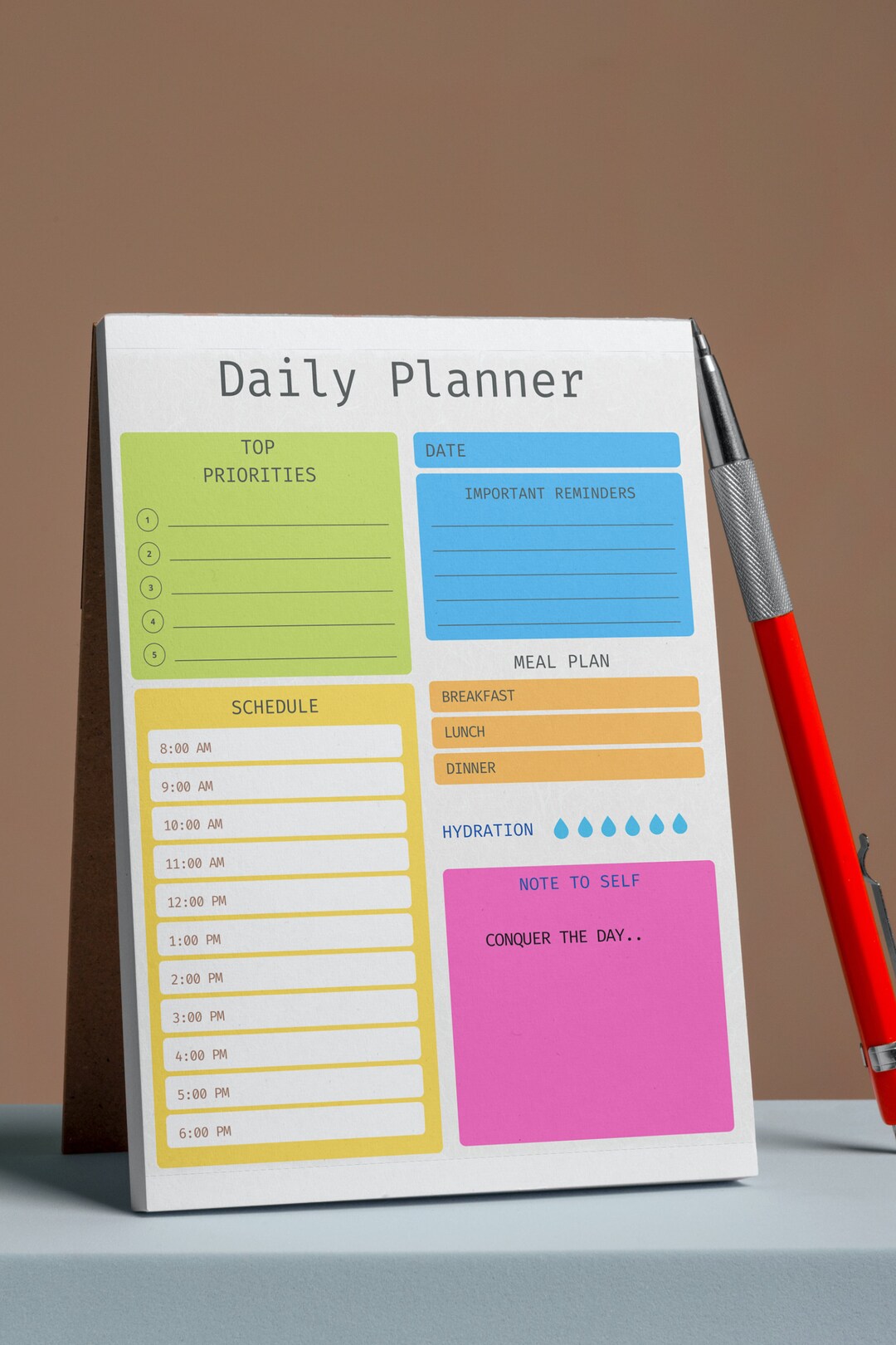 Digital Printable Daily Planner - 3 Designs Included, Minimalistic ...
