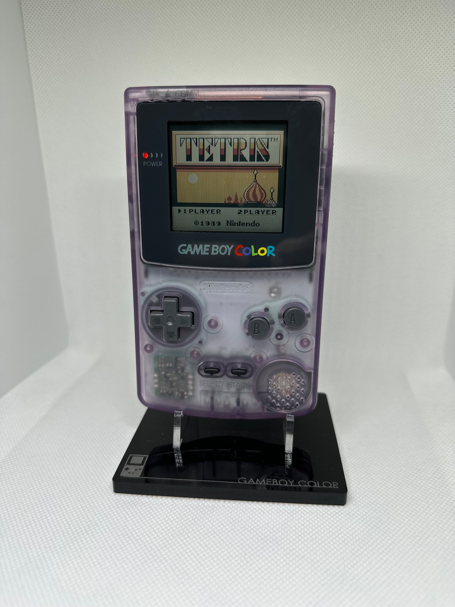 Nintendo Game Boy Gameboy Color Atomic Purple + New Screen Filter ...