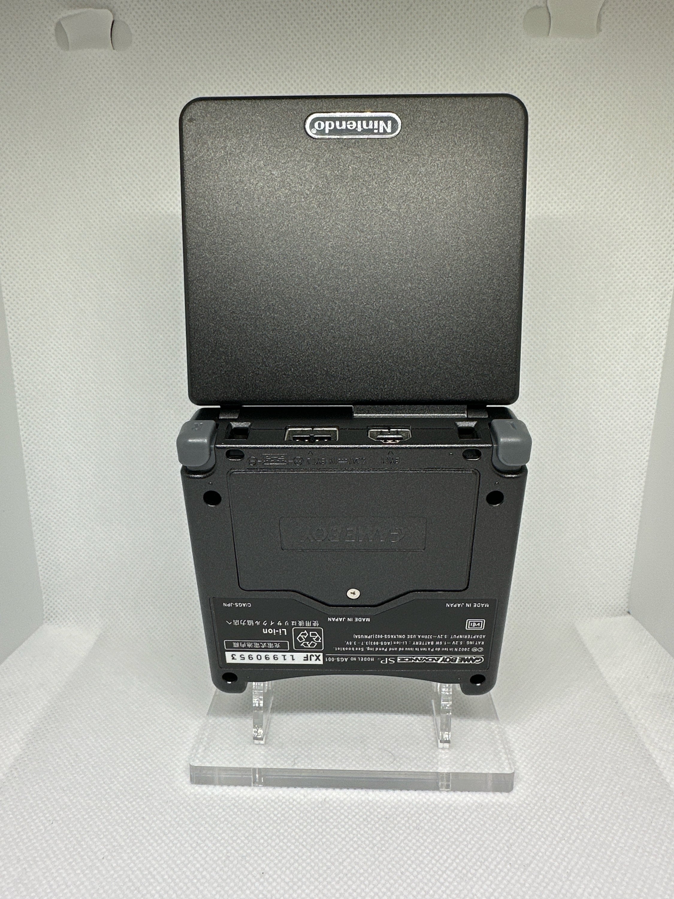 Authentic Nintendo Game Boy Advance SP Upgraded Buttons & Shell Black ...