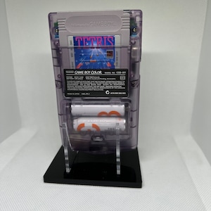 Authentic Nintendo Game Boy Gameboy Color Atomic Purple + New Screen ...