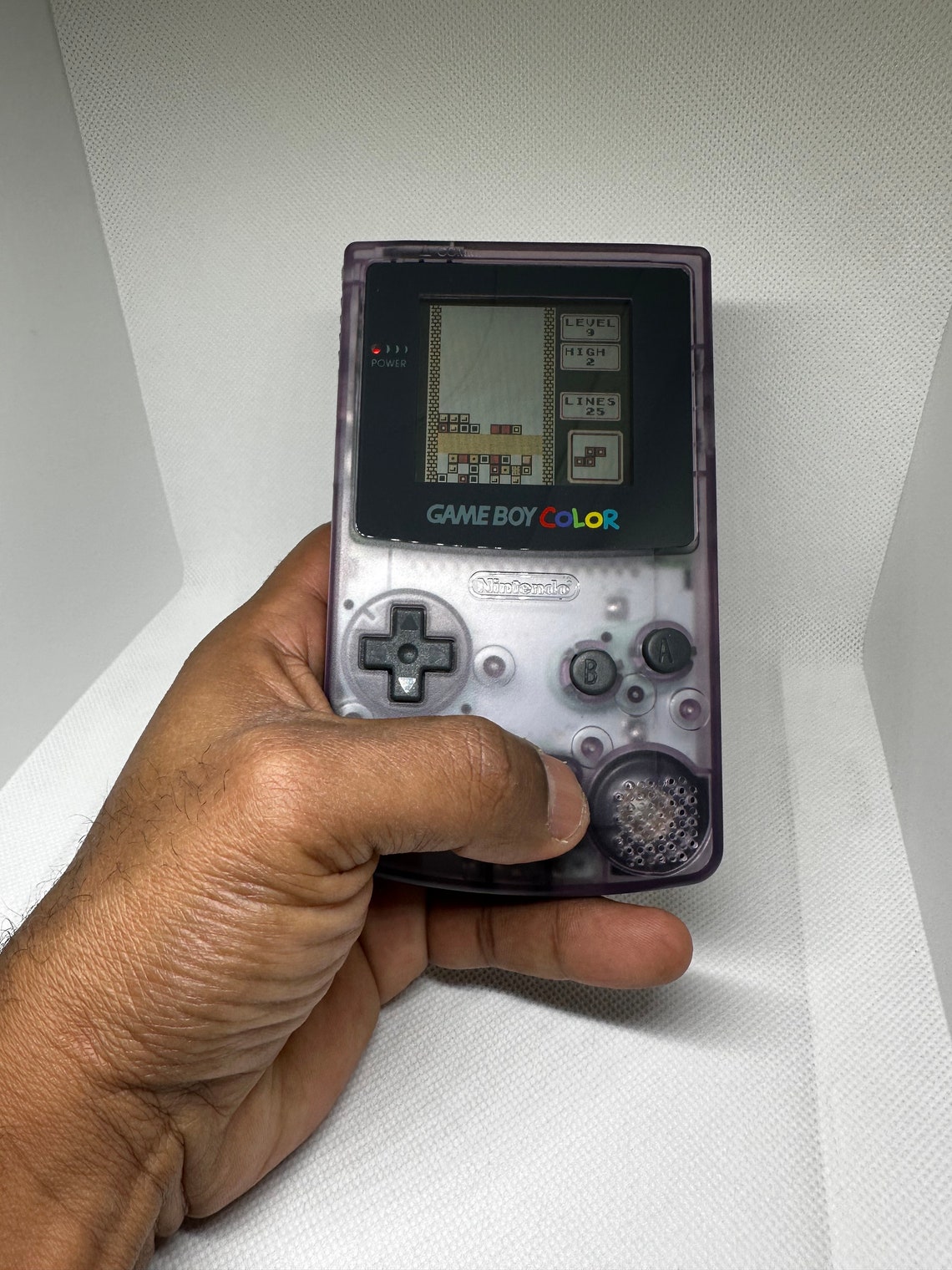 Nintendo Game Boy Gameboy Color Atomic Purple + New Screen Filter ...