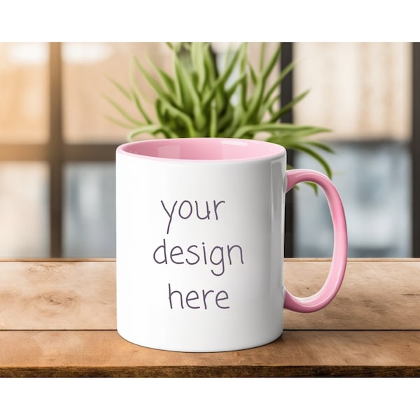 Pink Coffee Cup - Etsy