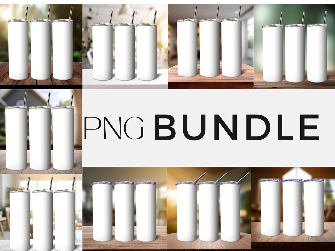 Set of 9 Tumblers Different Png Bundle 20z Mock up PNG File ,tumbler ...