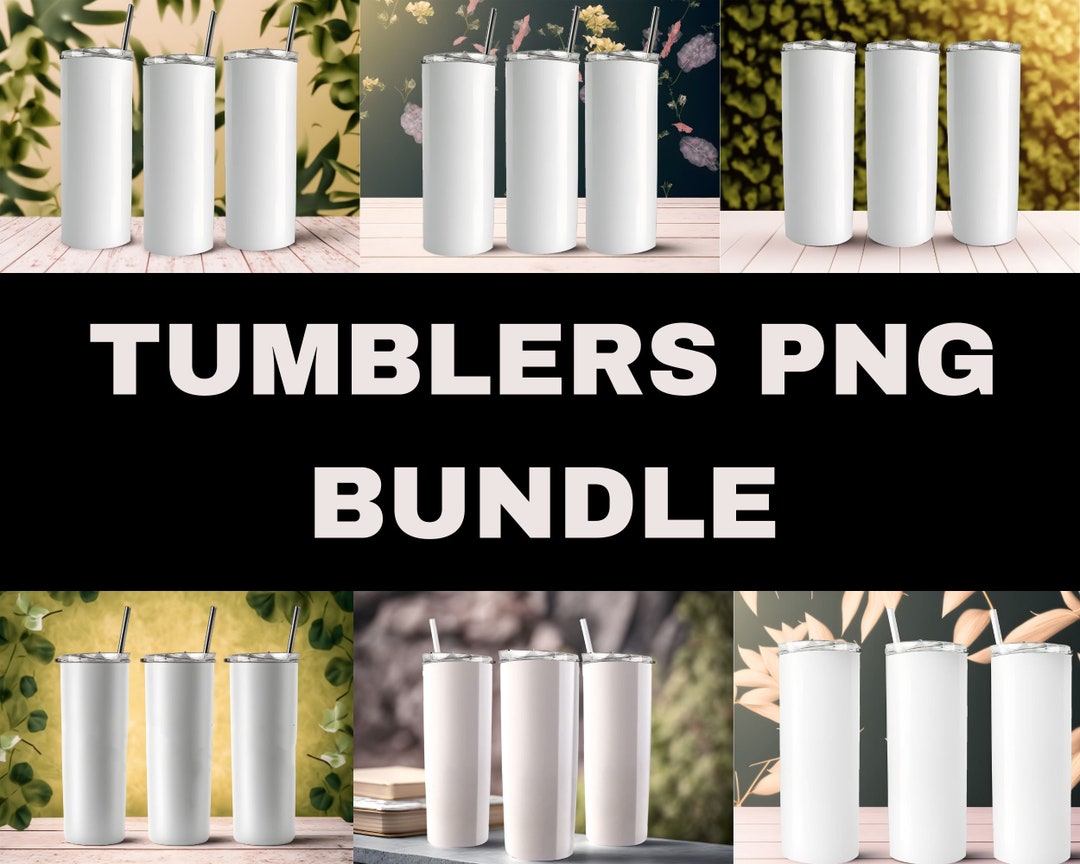 6 Png Different Tumblers Bundle 20z Mock up PNG File ,tumbler PNG File ...