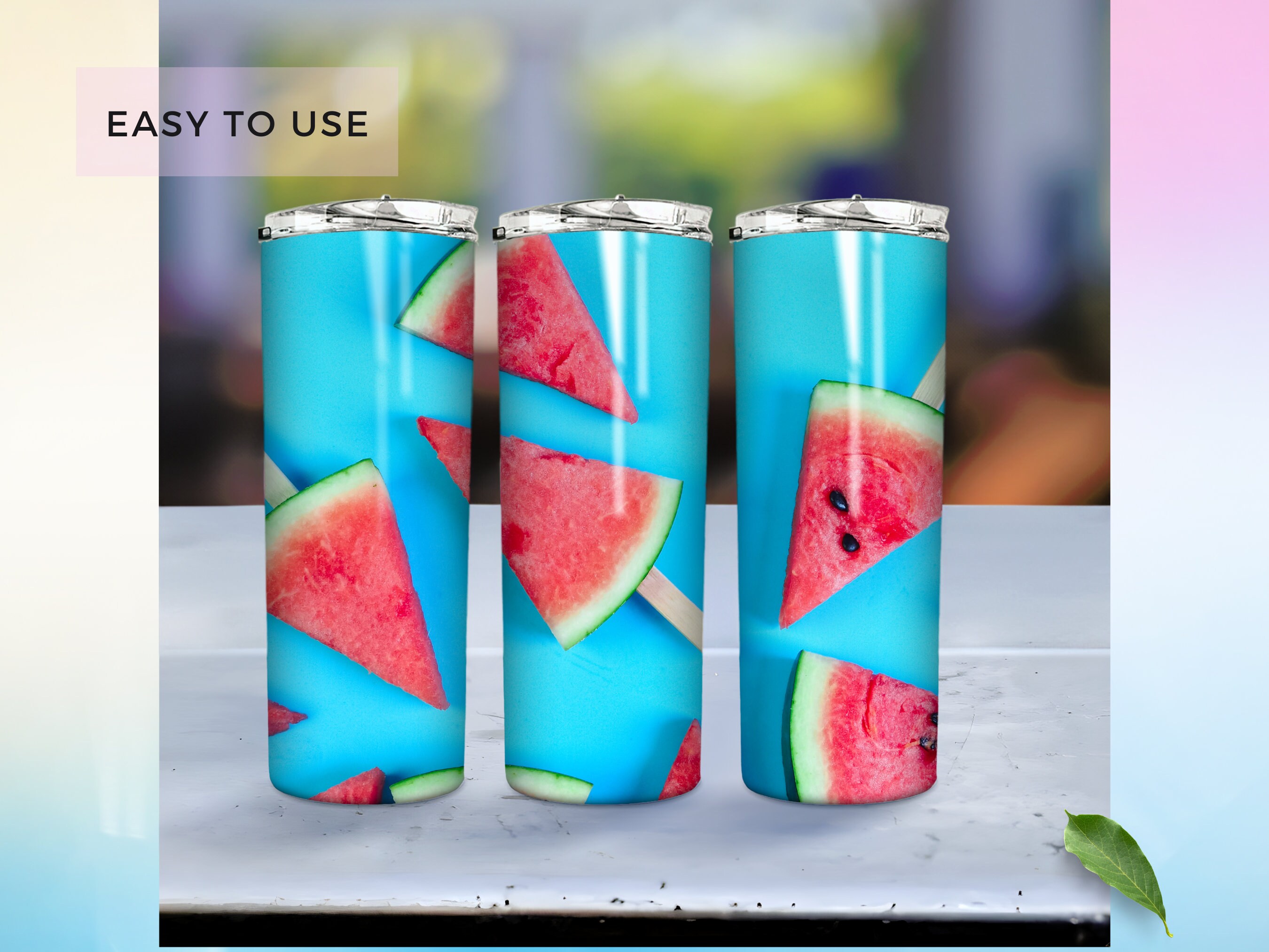 8 Different Background Skinny Tumbler Mockup | White Wrap Around Mock ...