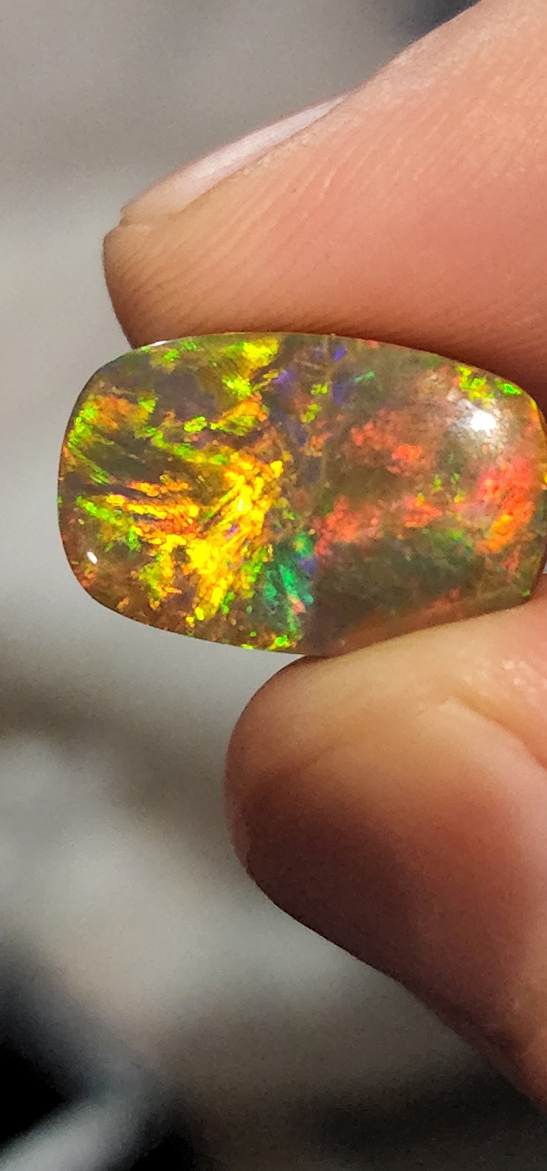 The Golden Dragon!!!! BLACK OPAL!! GOLD Flash!!! 8.8 Ct Very Rare ...