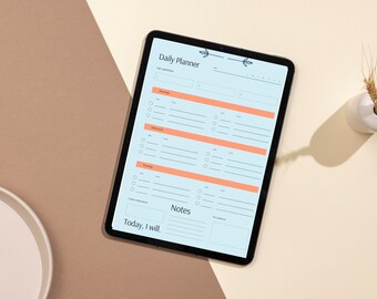 Printable Daily Planner Digital Daily Productivity Planner Organizer ...