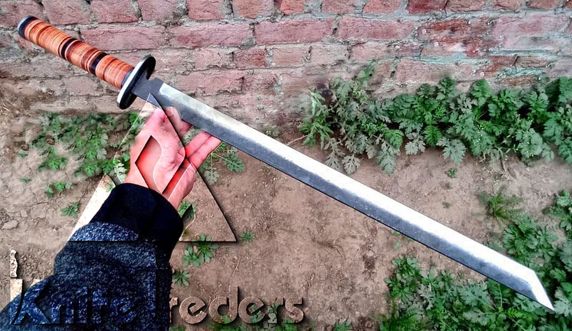 Custom Handmade High Carbon Steel 1095 30 Inches Hand Forged Hunting ...