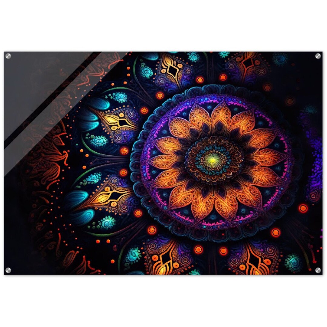 Auric Accents: A Glowing Color Scheme Acrylic Print | Wall Art | Wall ...