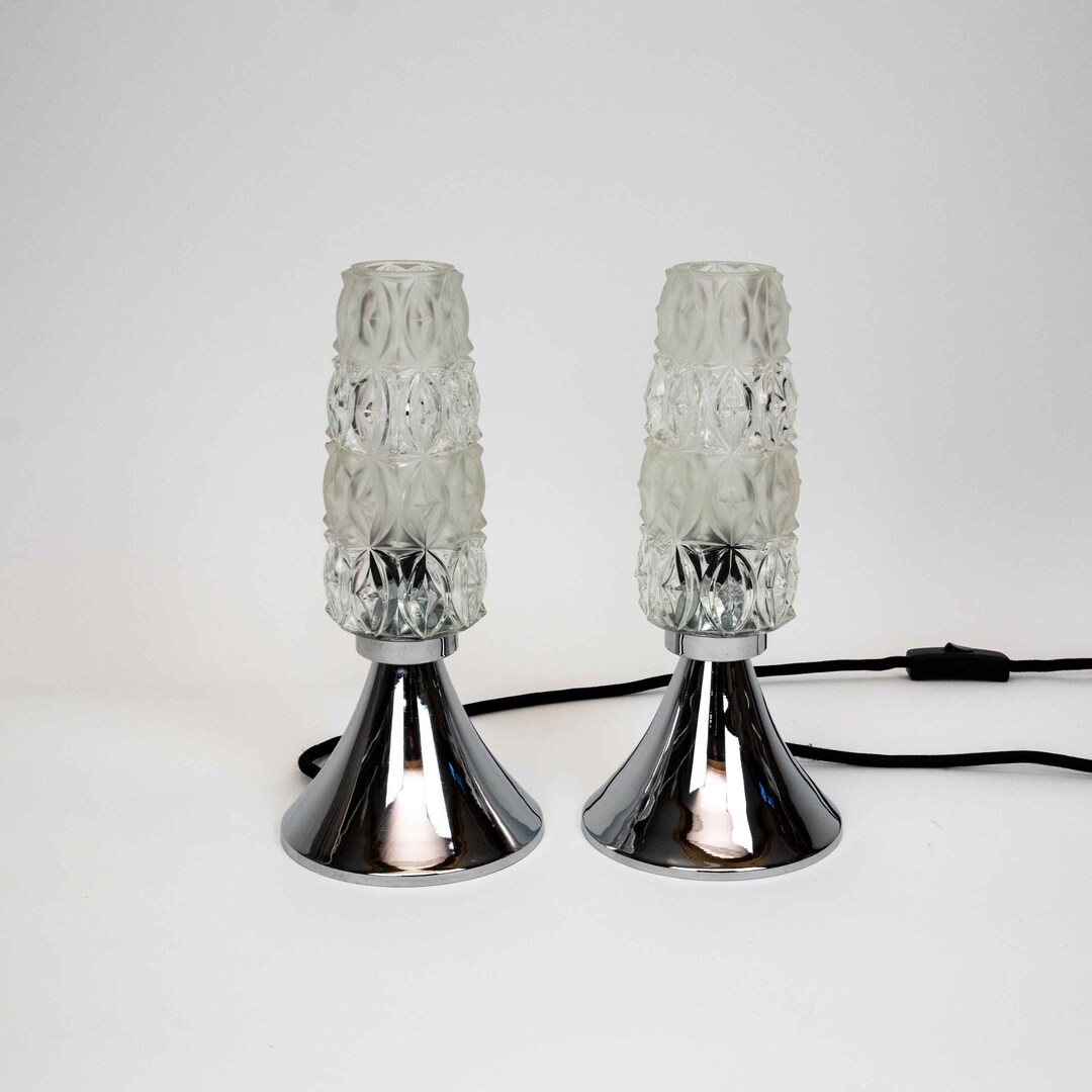 Vintage Set of 2 Space Age Lamps 1970s Design Space Age Floor Lamp 70s ...