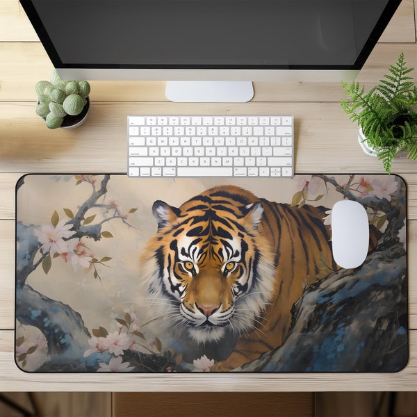 Japanese Sakura Art Desk Mat - Etsy