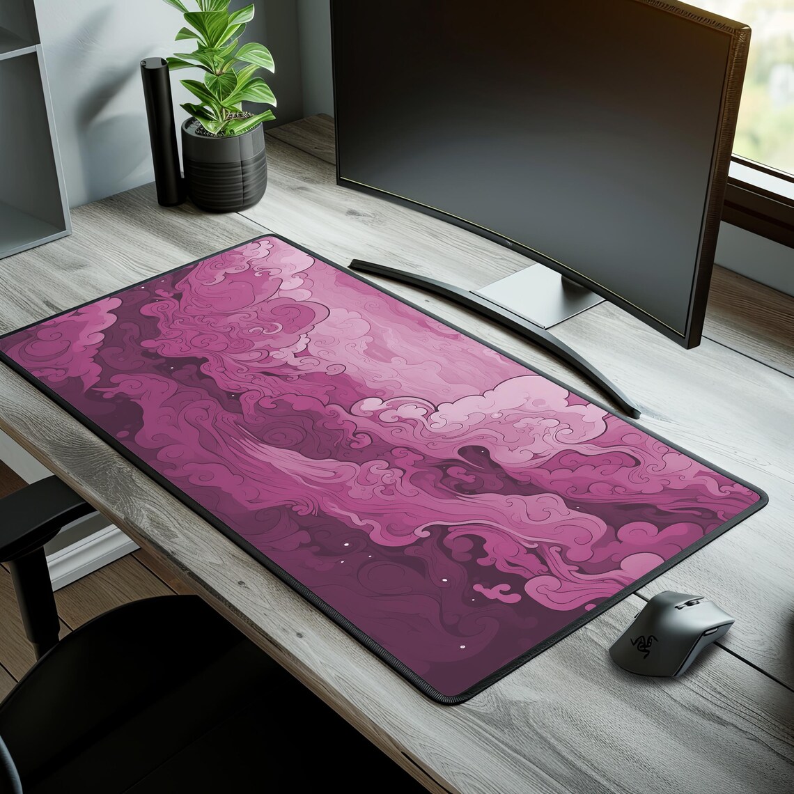 Primordial Earth Desk Mat: Swirling Colors, Large Gaming Mouse Pad - Etsy