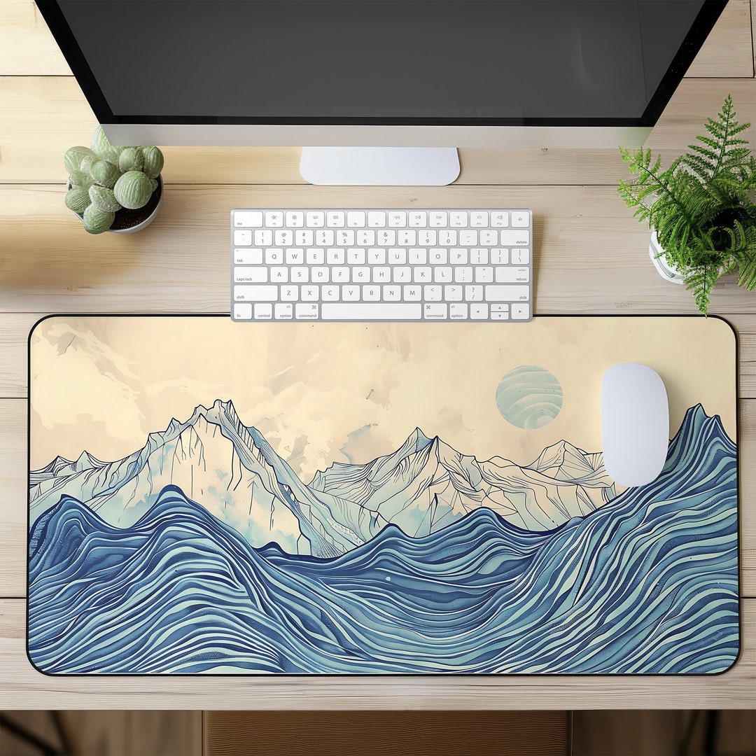 Frozen Planet Desk Mat, Ice World Mousepad, Desk Mat Aesthetic, Boho ...