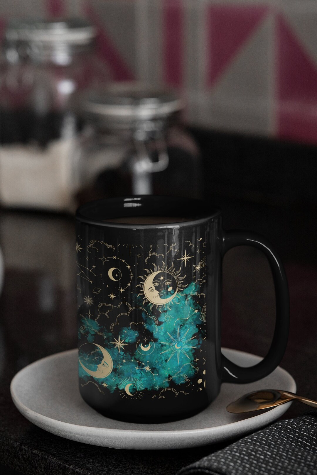 Celestial Coffee Mug, Whimsigoth Cup, Cosmic Gifts for Her, Astrology ...