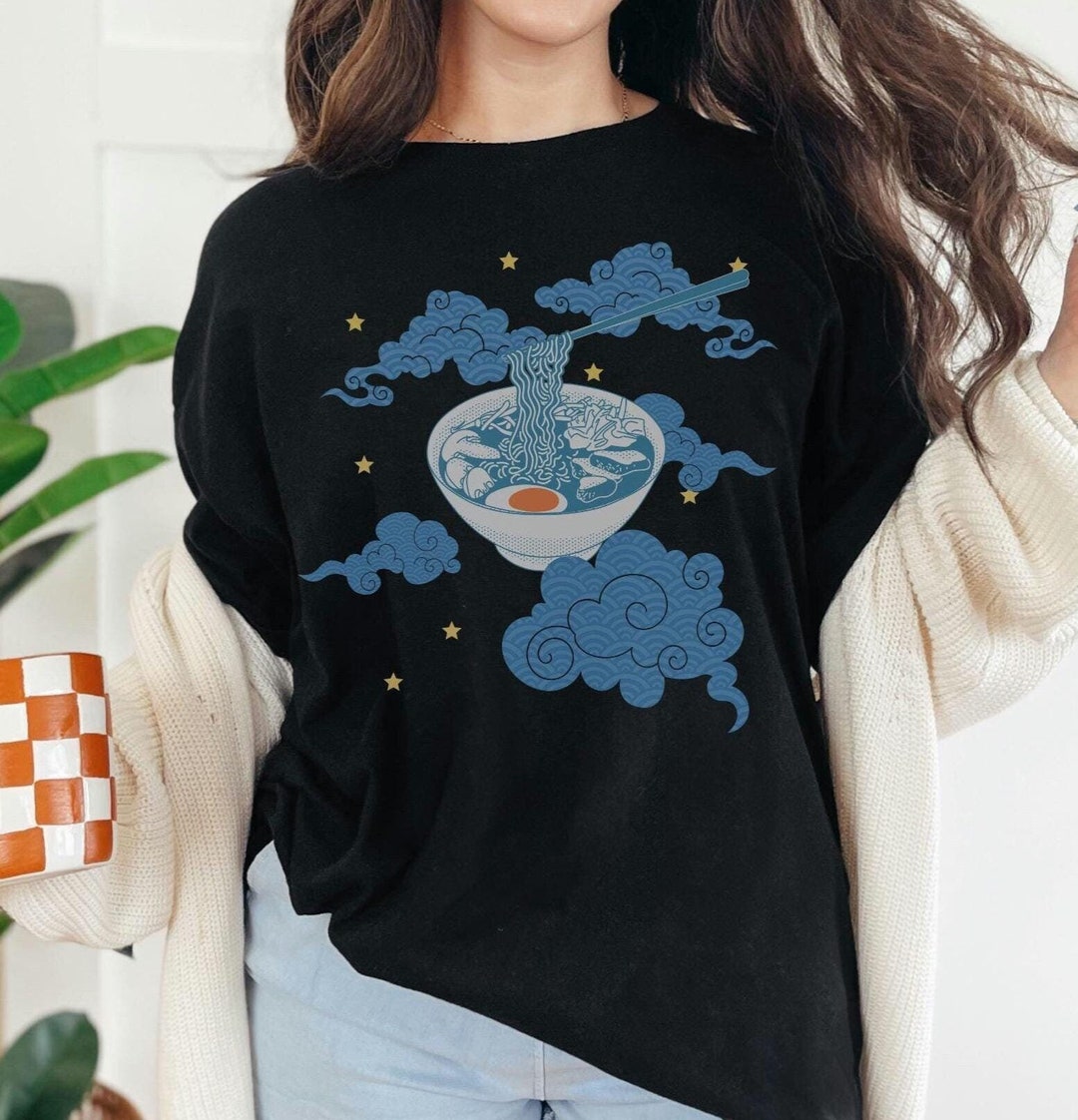 Ramen in the Clouds Shirt, Ramen Lover Top, Cute Food Lover Gift ...