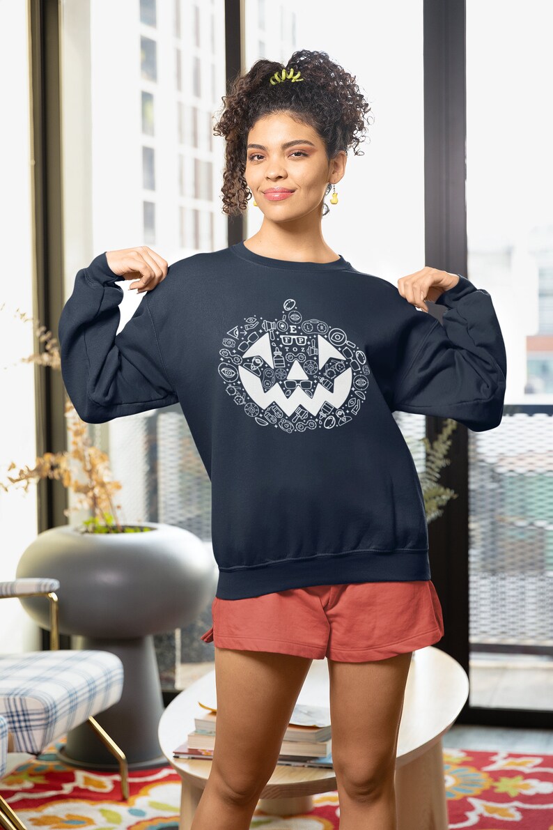 Halloween Optometry Pumpkin Sweatshirt: Eye Doctor Gift - Etsy