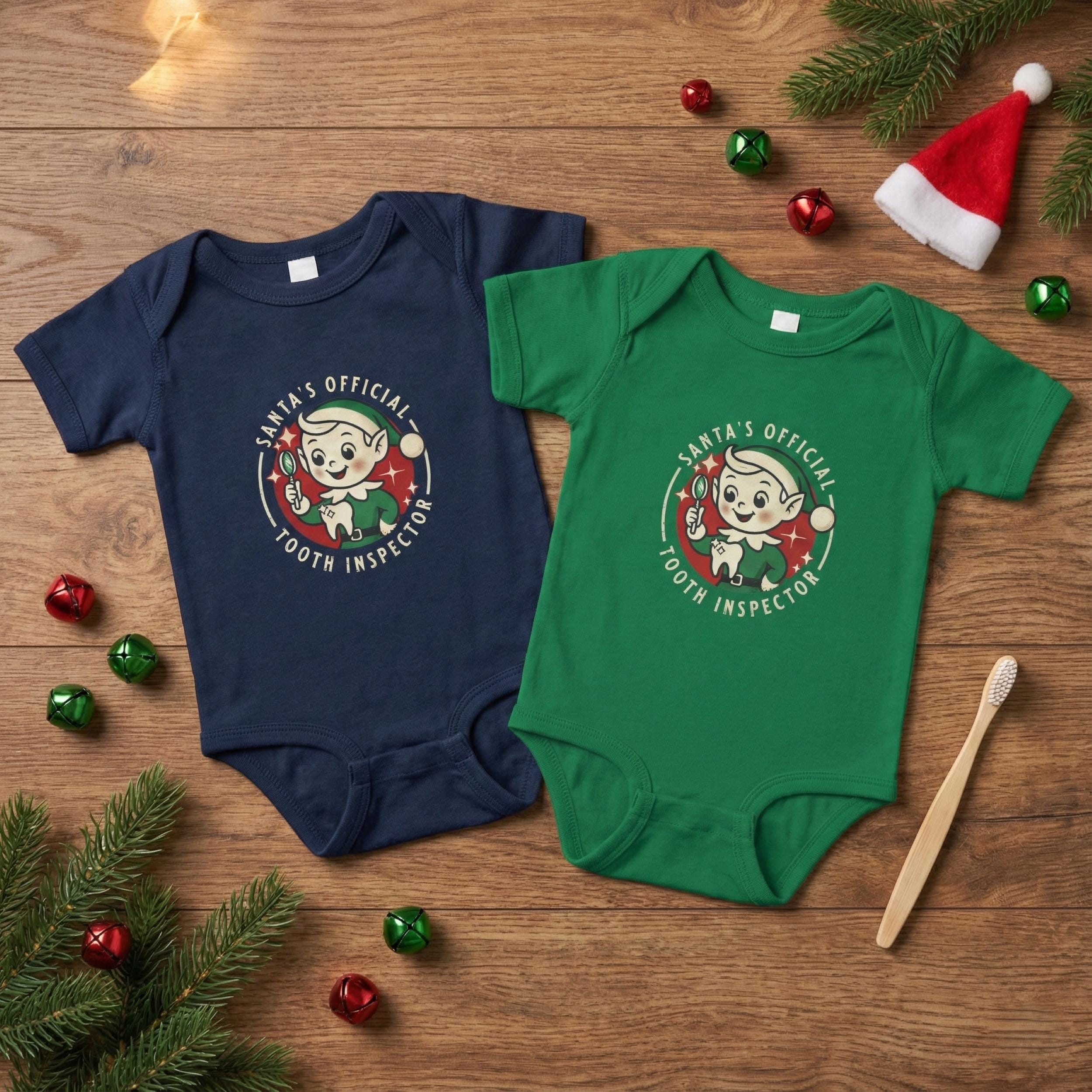 Santas Official Toy Inspector Infant Bodysuit | Retro Elf Christmas - Etsy