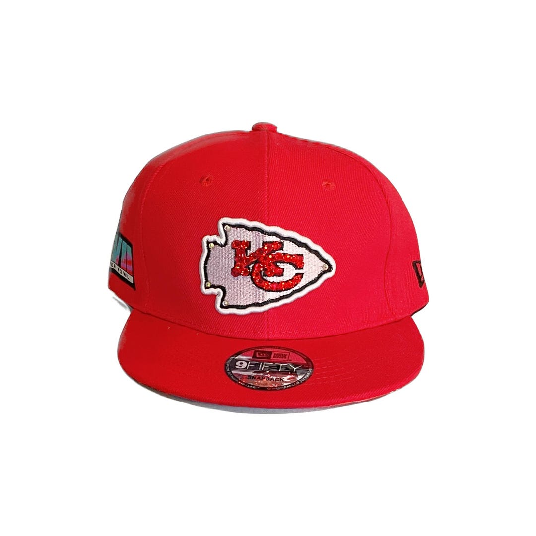 Kansas City Chiefs Baseball Hat With Swarovski Crystal - Etsy