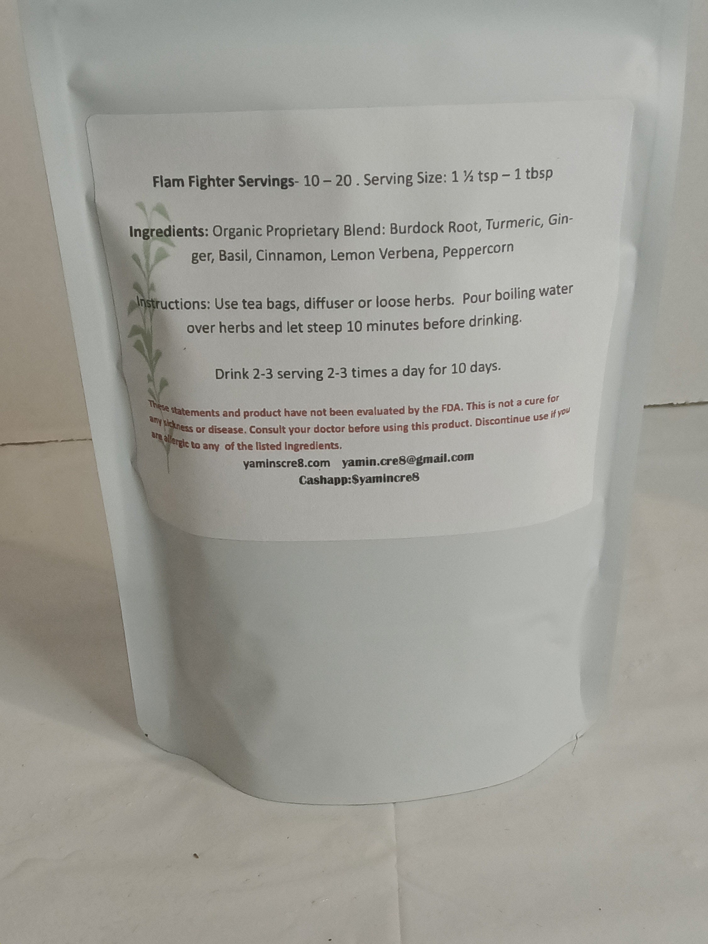 Inflammation Tea Kit and Tincture flam Fighter AR - Etsy