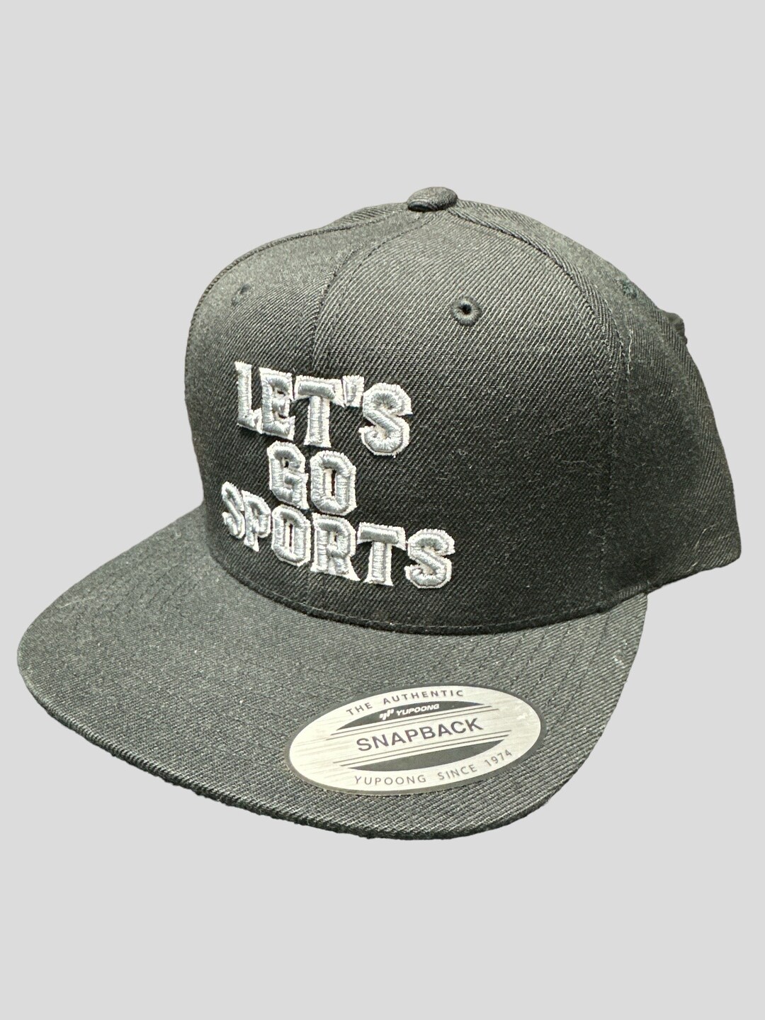 Let's Go Sports Snapback Cap, Sports Hats for Men, Embroidered, Flat ...