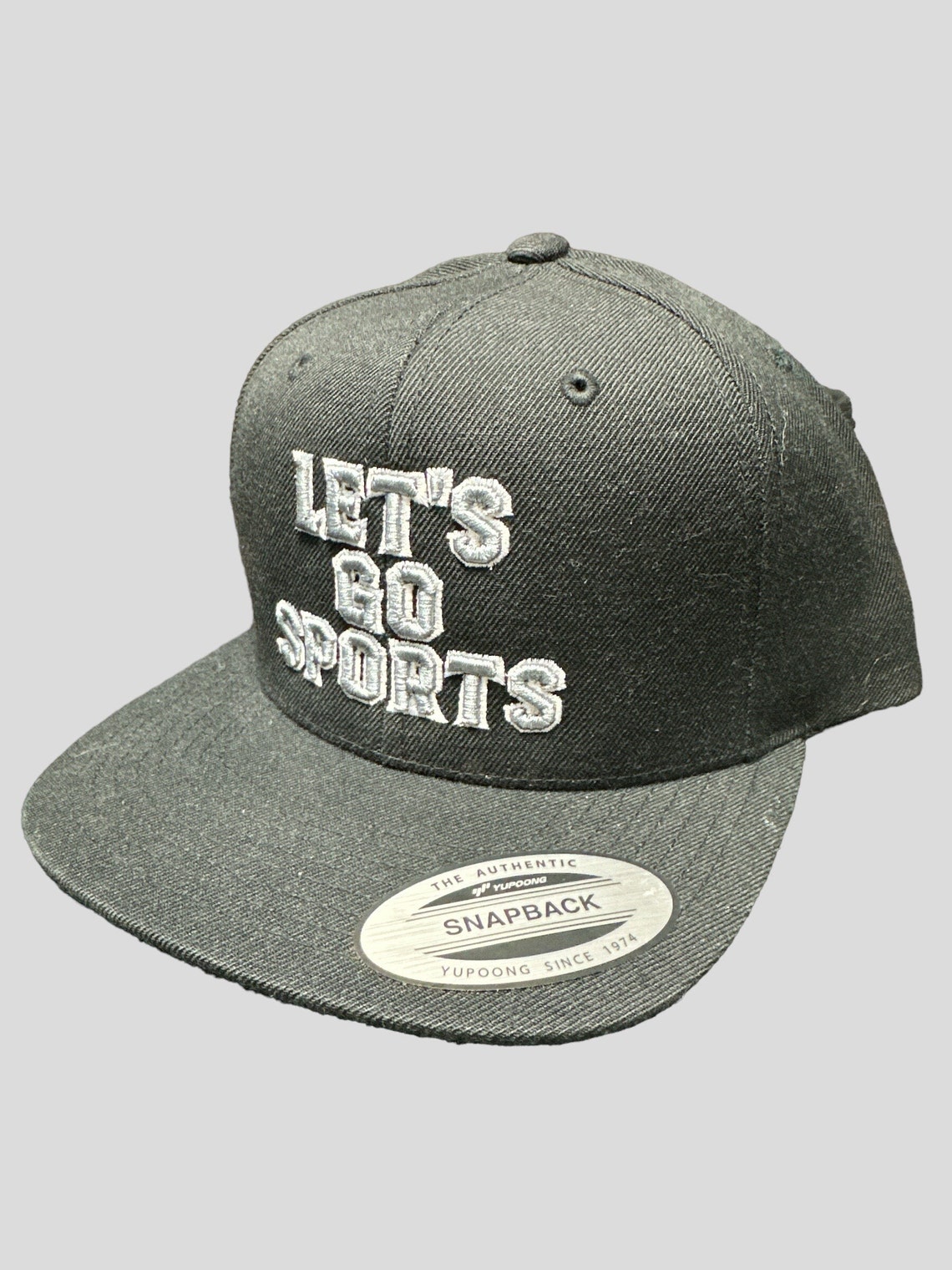 Let's Go Sports Snapback Cap, Sports Hats for Men, Embroidered, Flat ...