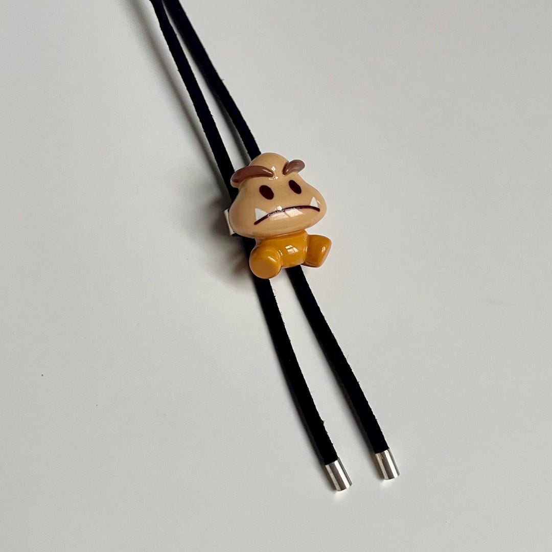 MARIO PATATO, Handmade, Mario Potato Resin Ornament, Black Suede Cord ...