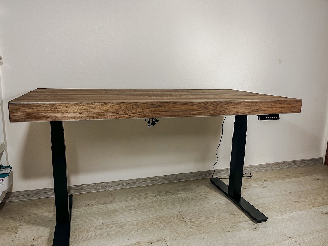 Tostil Standing Desk, 2in1, Desk PC Case, Solid Wood Desk Top, Computer ...