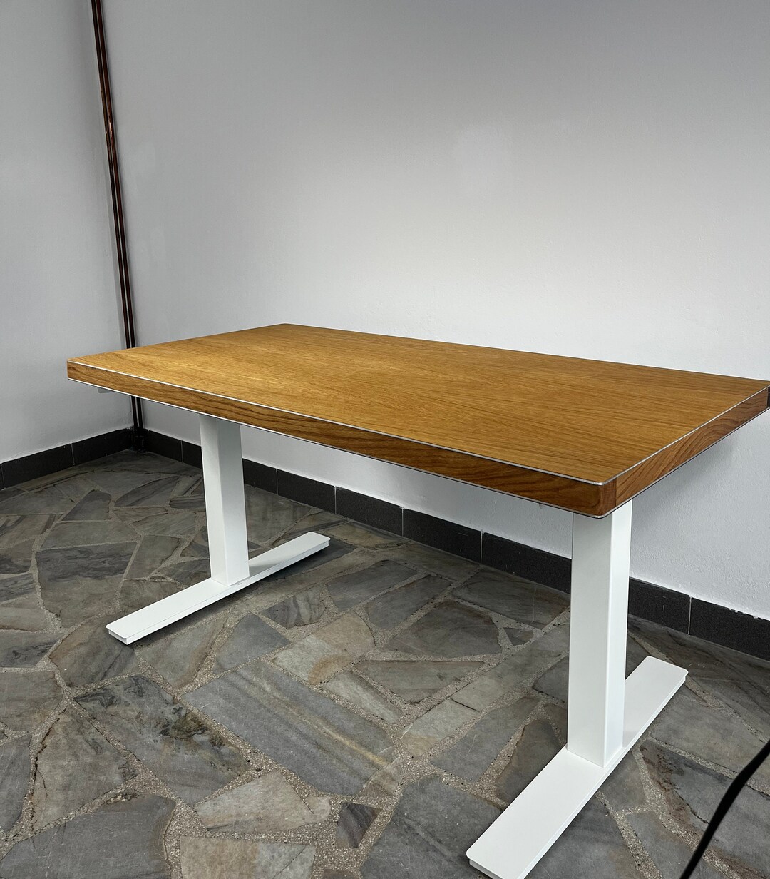 Tostil Standing Desk, Solid Wood Desk Top, Computer Desk, Handmade - Etsy