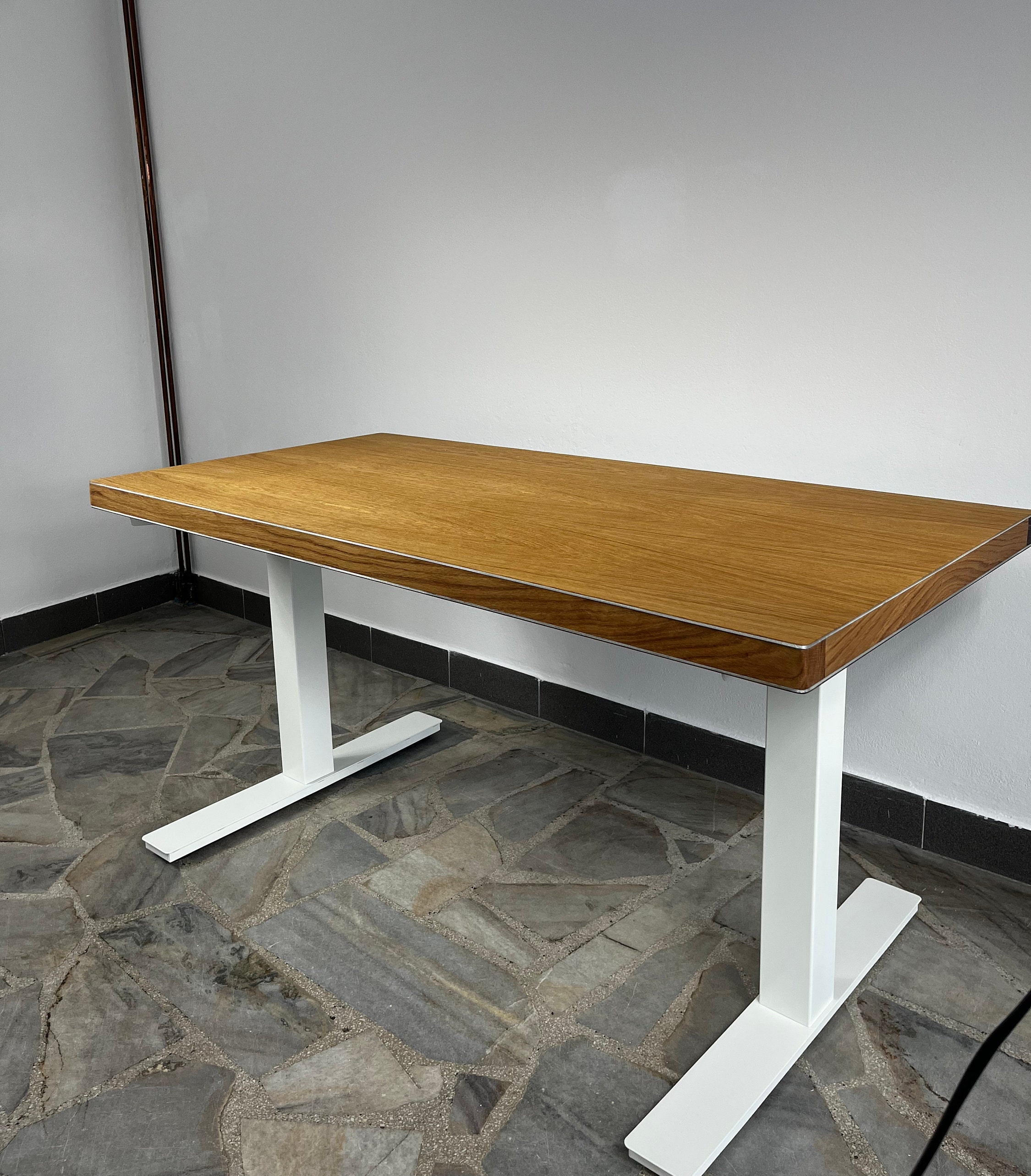 Tostil Standing Desk, Solid Wood Desk Top, Computer Desk, Handmade - Etsy