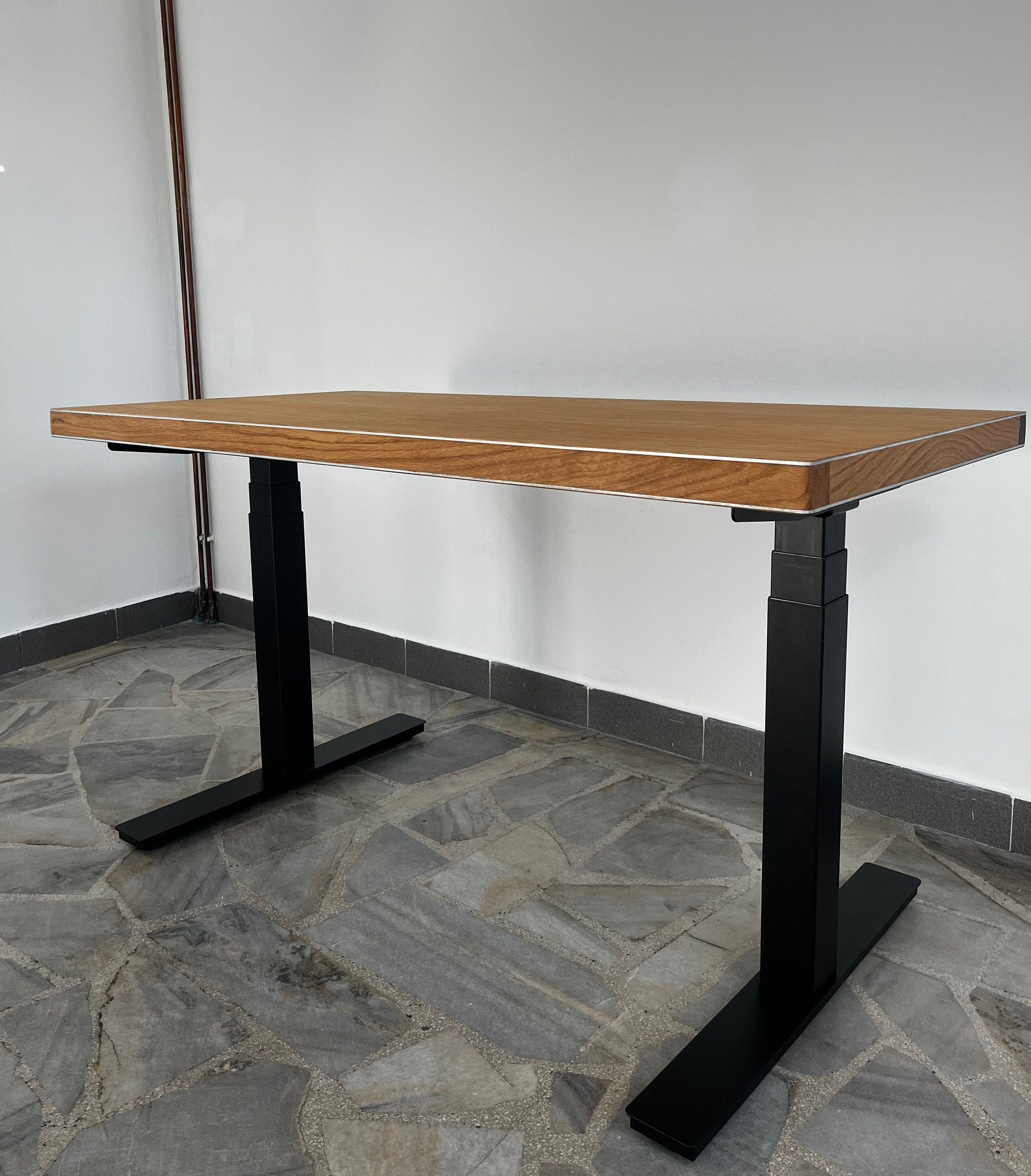 Tostil Standing Desk, Solid Wood Desk Top, Computer Desk, Handmade - Etsy