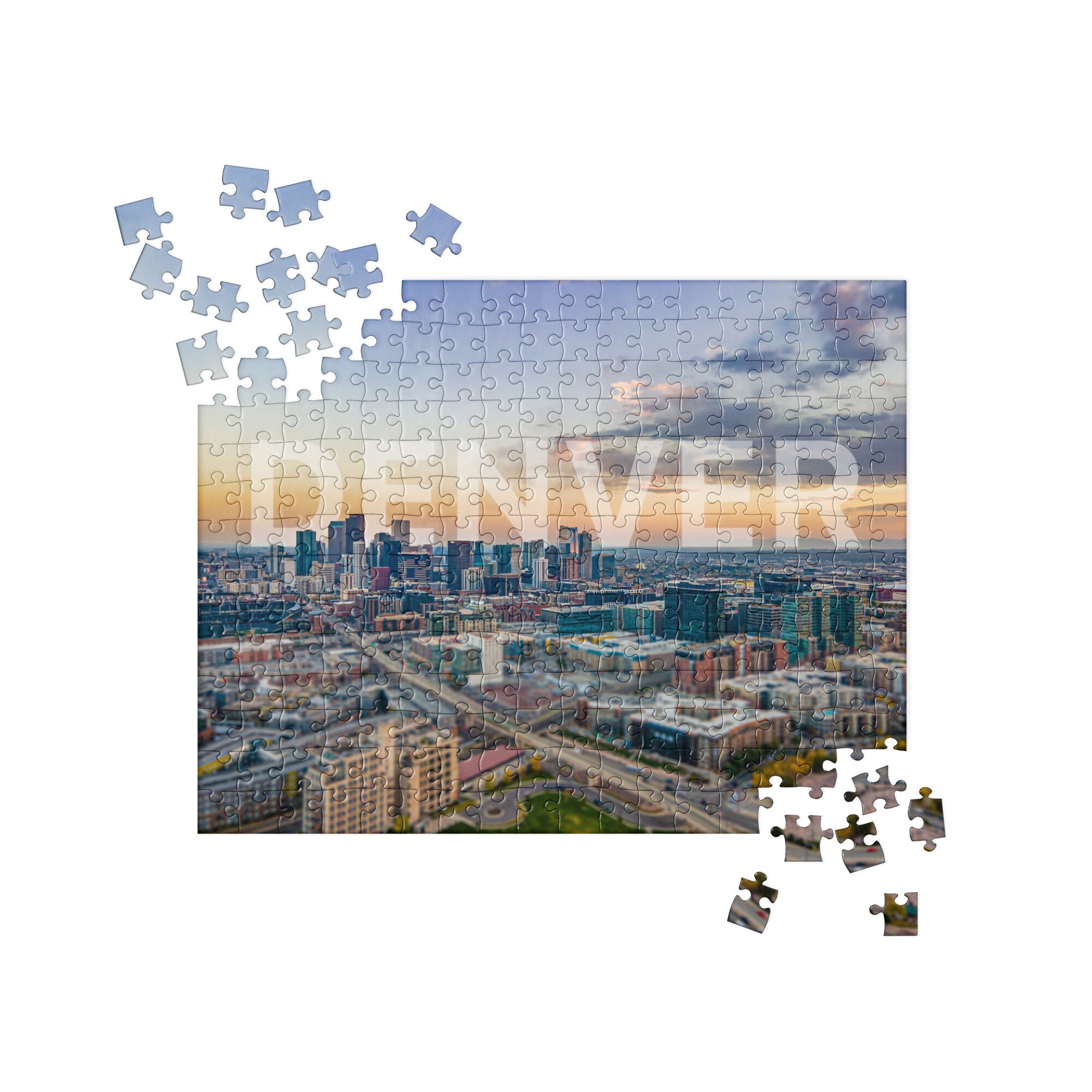 Jigsaw Puzzle Denver Skyline - Etsy