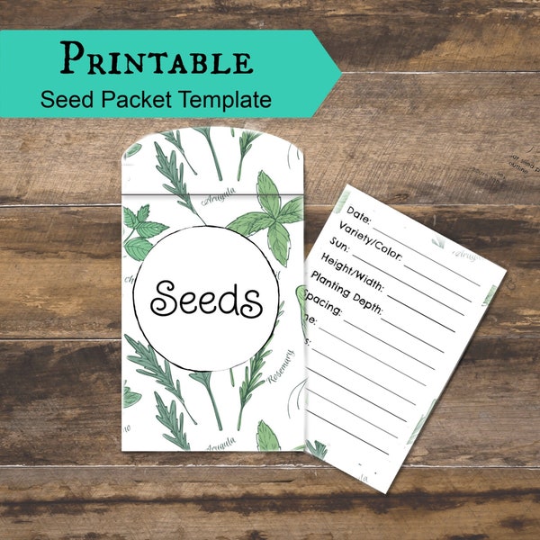 Seed Packet Envelope - Etsy