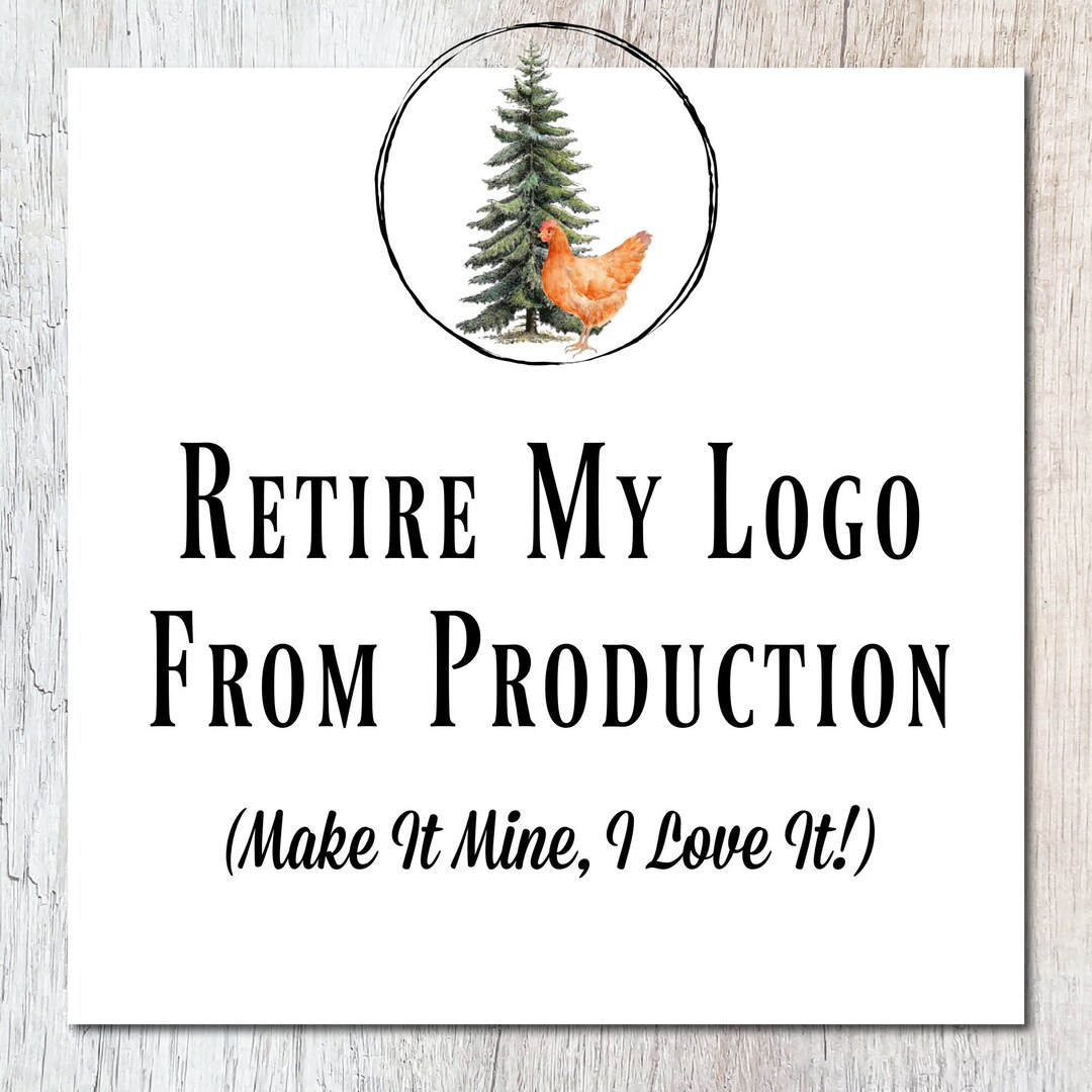 Retire My Logo ~ Custom Logo Add On - Etsy