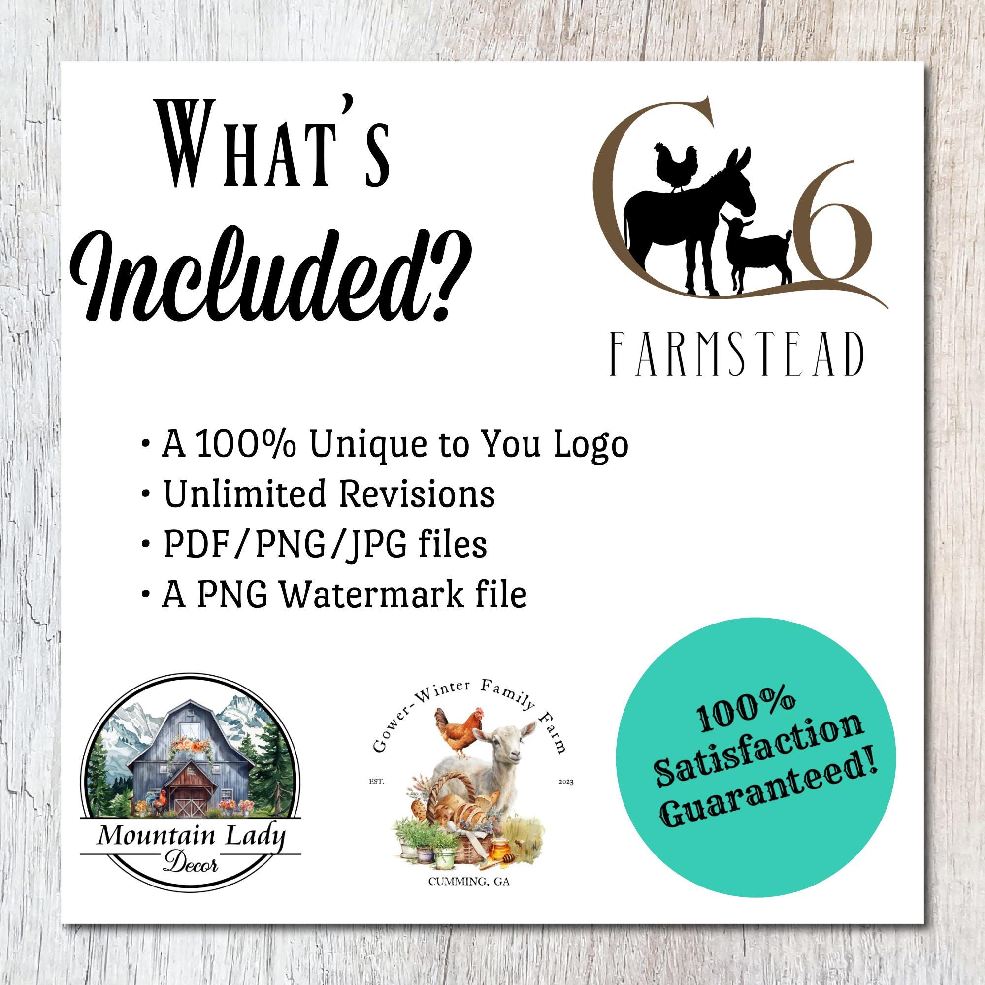 Custom Farm Logo Design: Unique Homestead Branding - Etsy