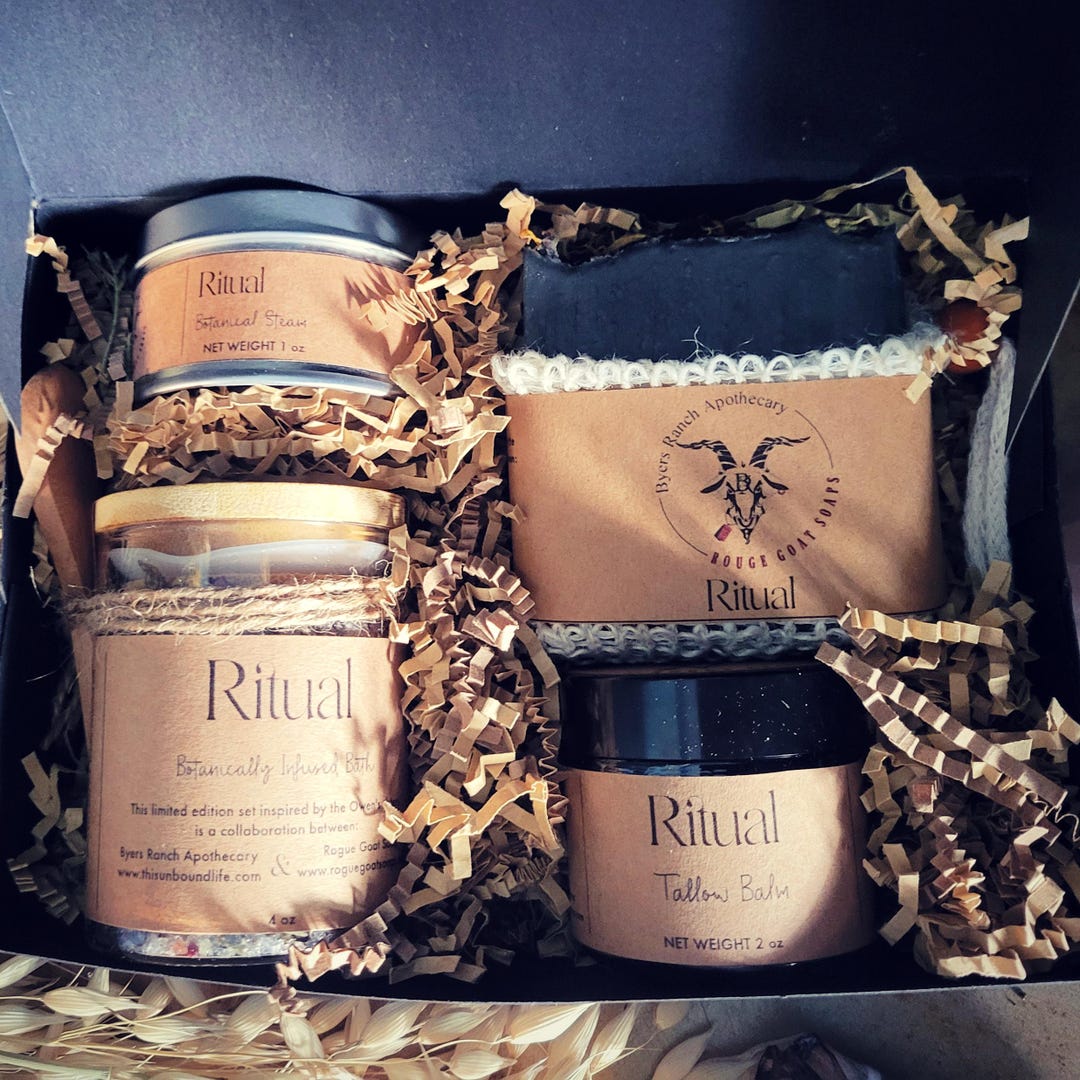Ritual Beauty Set | Witchy Bath Set | Botanical Beauty | Goat Milk Soap ...
