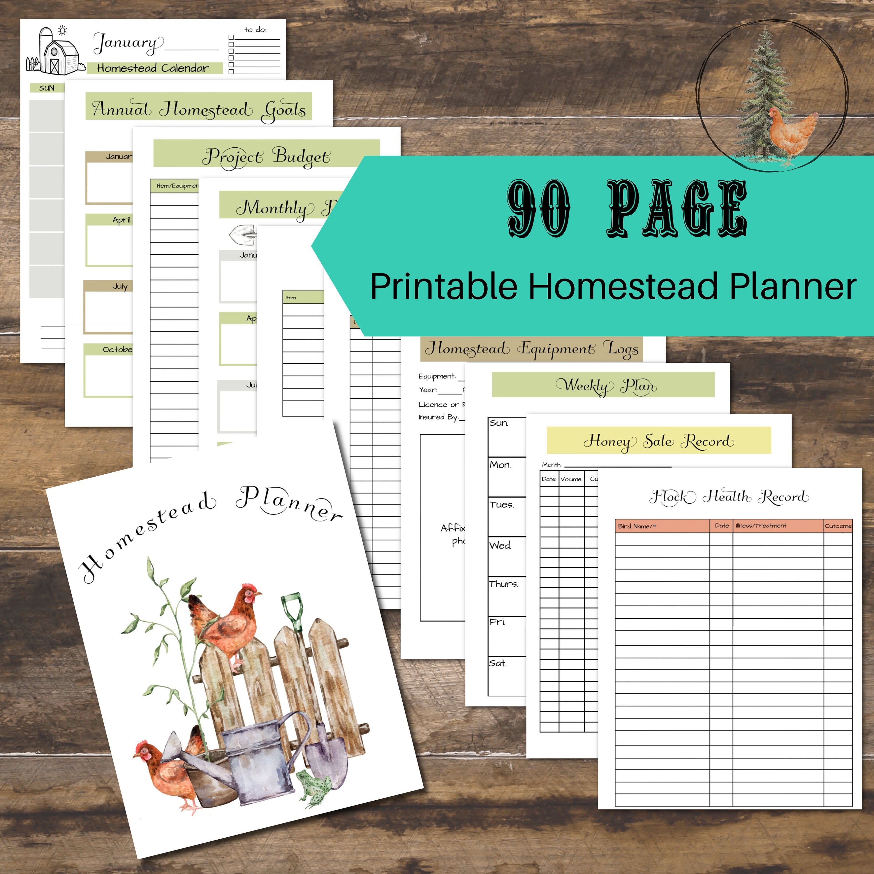 Homestead Planning Binder: 90-page Farm Planner (digital Download) - Etsy