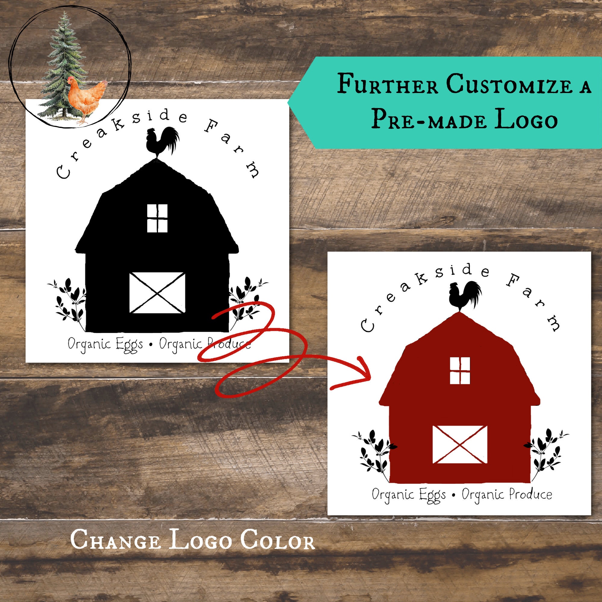 Custom Add-on for Pre-made Logo - Etsy