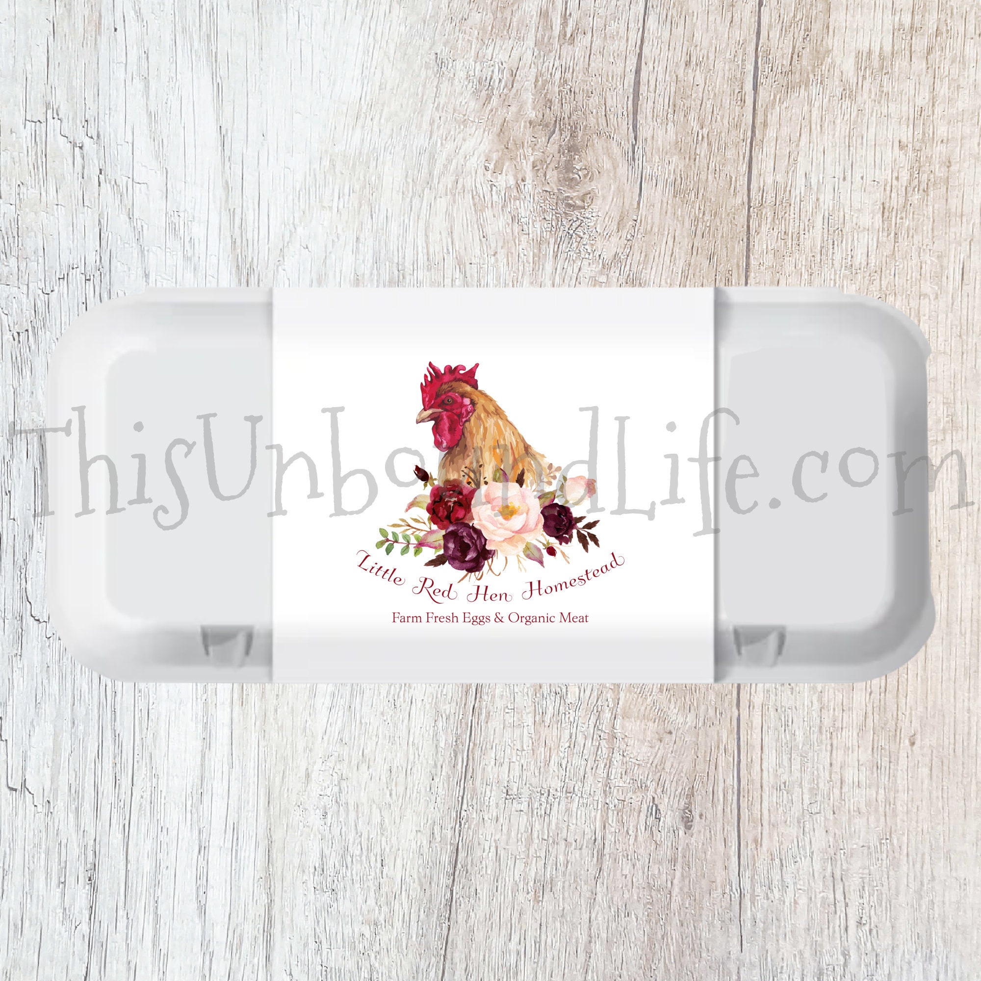 Floral Chicken Logo, Chicken Farm Logo, Homestead Logo, Custom Logo ...