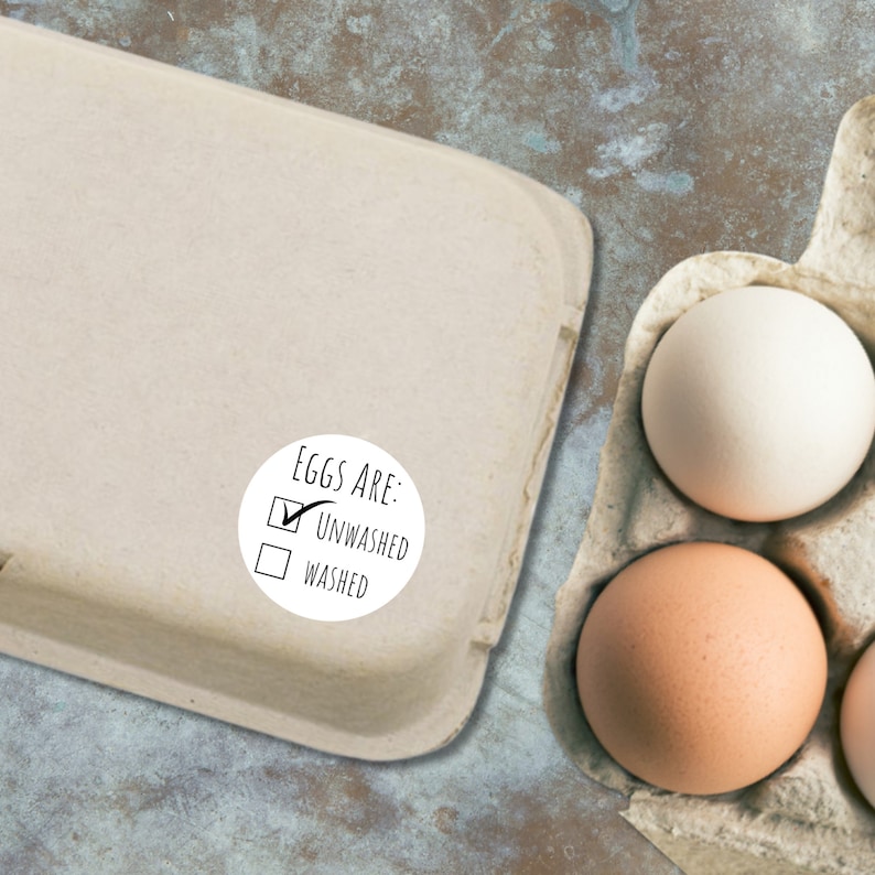Washed/unwashed Eggs Printable Label (digital Download) - Etsy