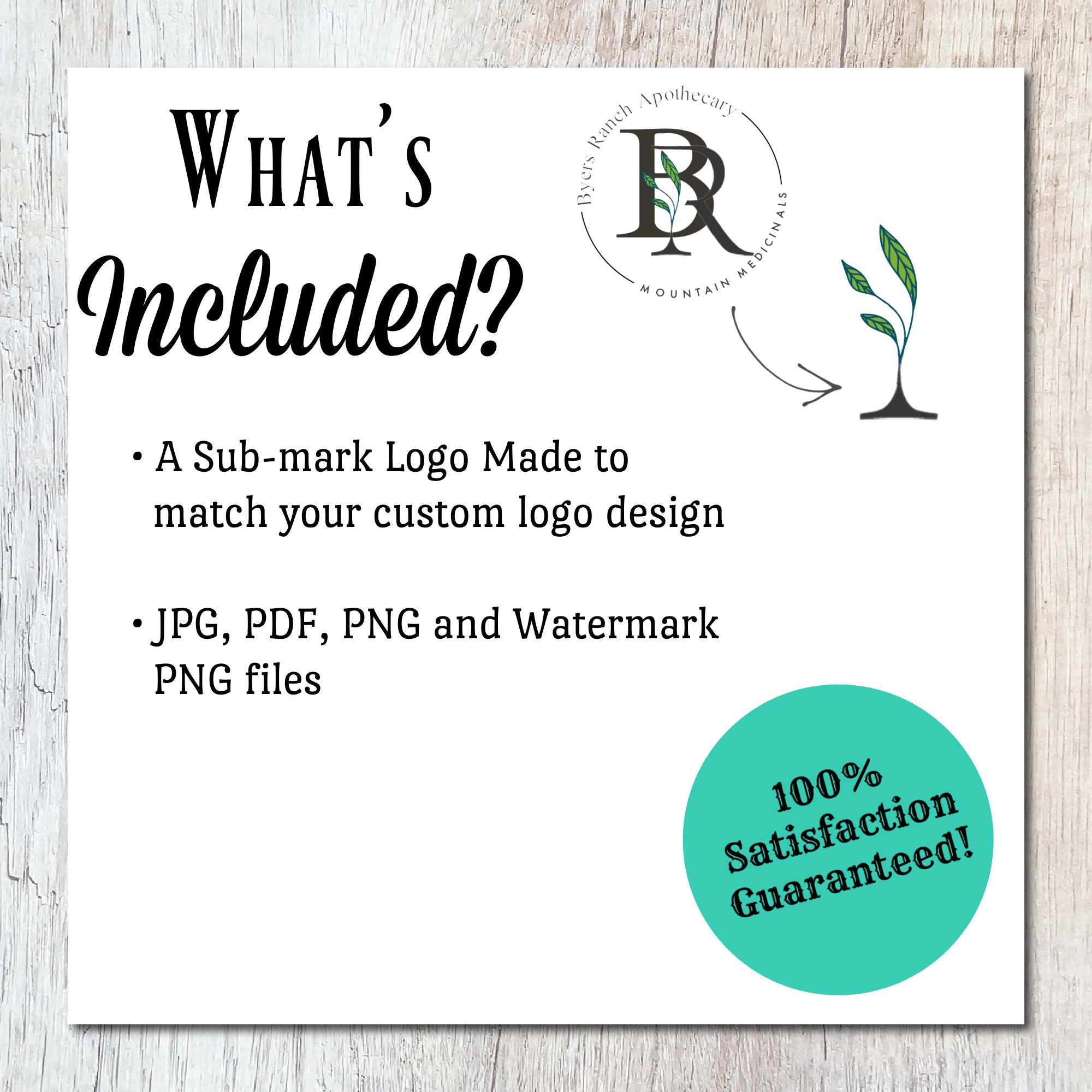 Matching Sub-mark Logo Design, Matching Farm Logo, Farm Branding ...