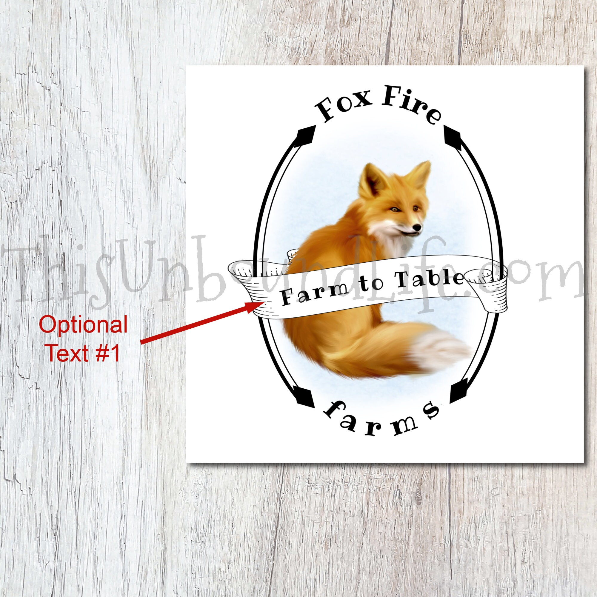 Fox Logo, Logo, Homestead Logo, Pre-made Logo, Custom Farm Logo, Farm ...