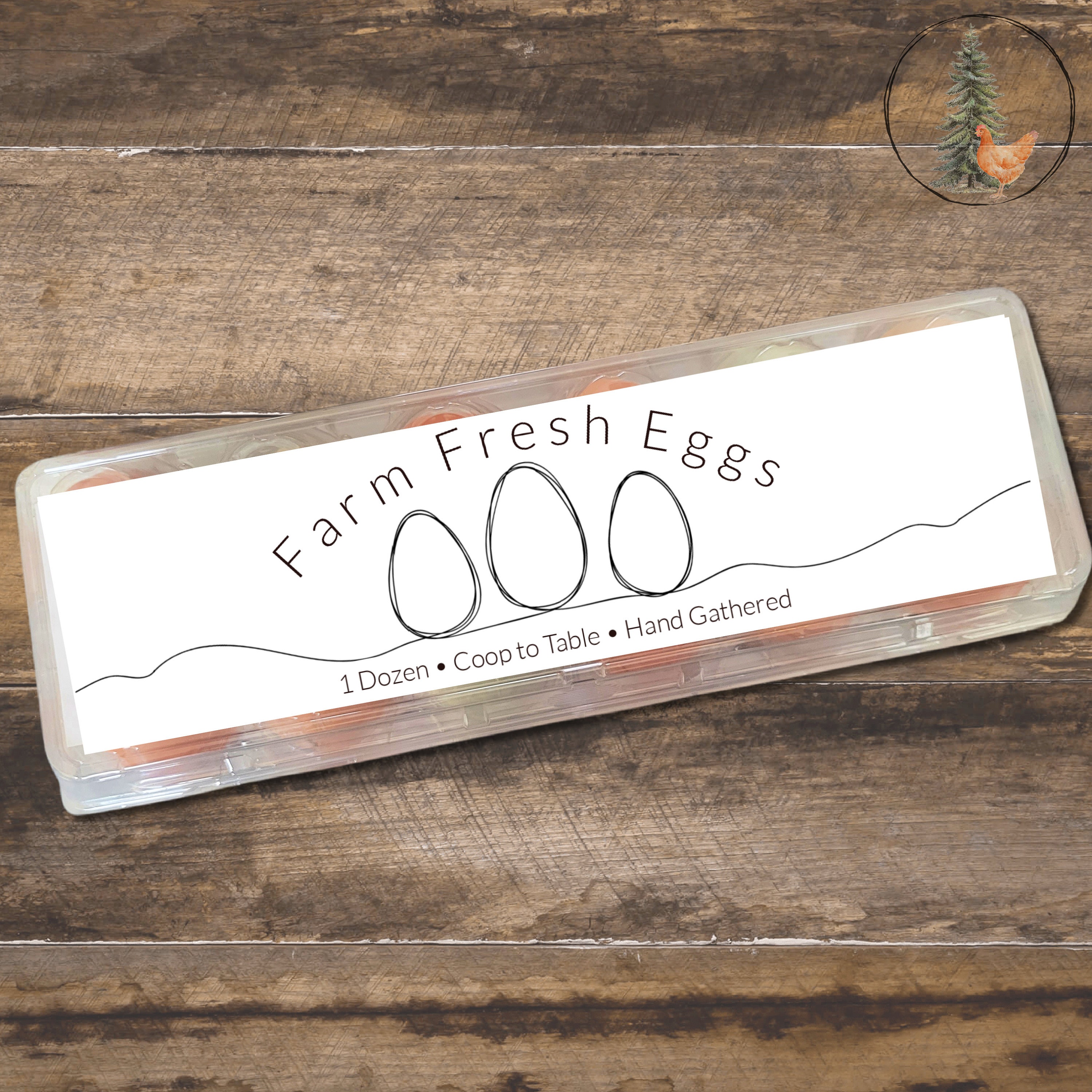 Line Drawn Minimalist Printable Egg Carton Label, Digital Download JPEG ...