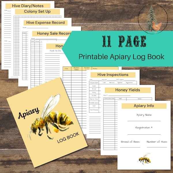 Honey Bee Log Book - Etsy