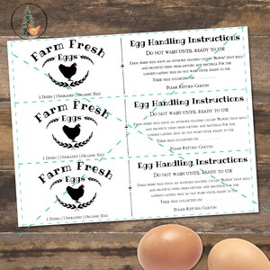 Blk Chicken, Black & White Printable Egg Carton Label, Digital Download ...